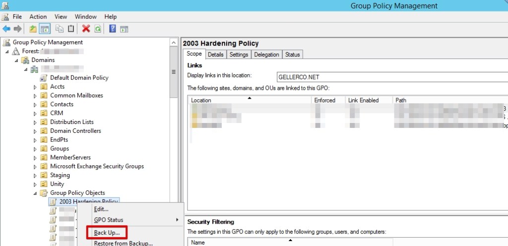 Exporting and Importing Group Policy Object between domains – Thomas Cheng