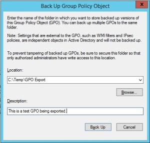 Exporting and Importing Group Policy Object between domains – Thomas Cheng