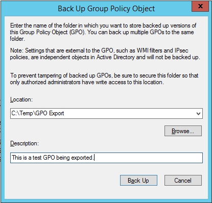 Exporting and Importing Group Policy Object between domains – Thomas Cheng