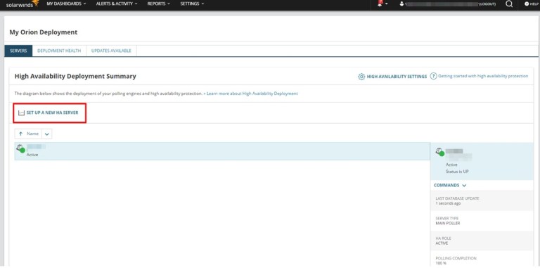 Setting up SolarWinds Orion High Availability (HA) to replace Failover ...