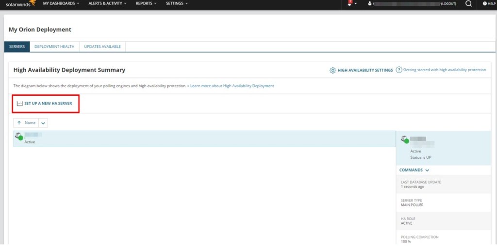 Setting up SolarWinds Orion High Availability (HA) to replace Failover ...